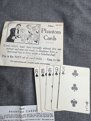 🔥ADAMS "Phantom Cards" Card Magic With Gaffs VINTAGE Collectable Magic🔥 ...