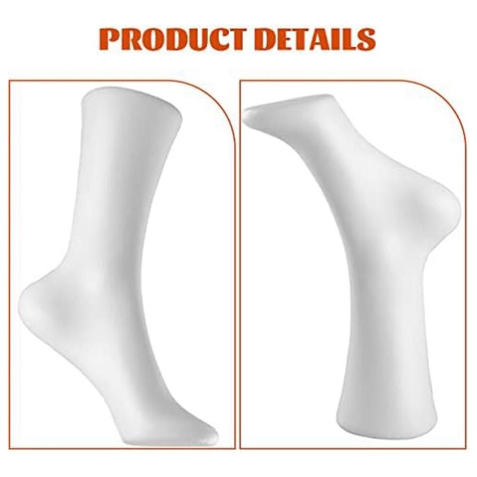 2 Pcs Mannequin Foot Sock Model Female Foot Sock Display Short ...