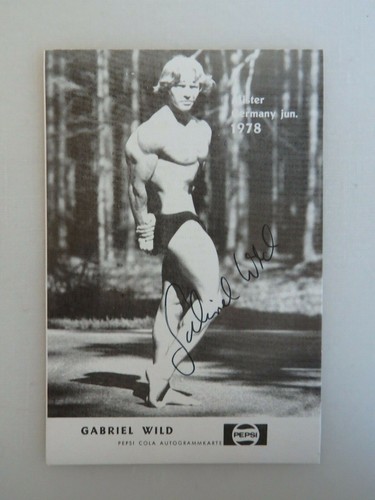 Autogramm Gabriel Wild Mister Germany jun. 1978 Bodybuilder (82156 ...