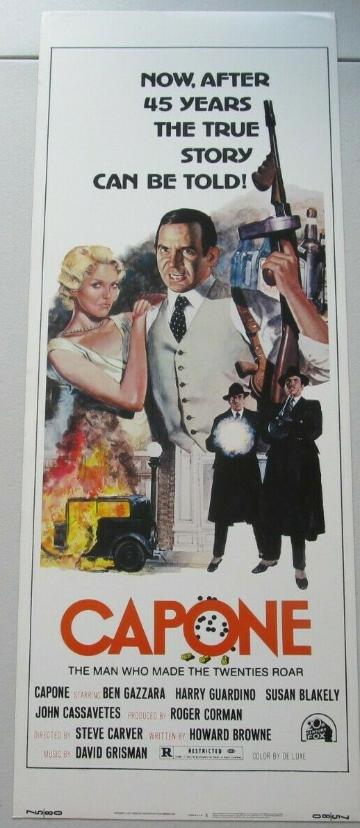 CAPONE ORIGINAL ROLLED INSERT 14X36 MOVIE POSTER 1979 SYLVESTER ...