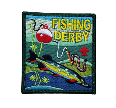 BSA Licensed Fishing Derby 3 Inch Patch AV0036 F6D3H | eBay