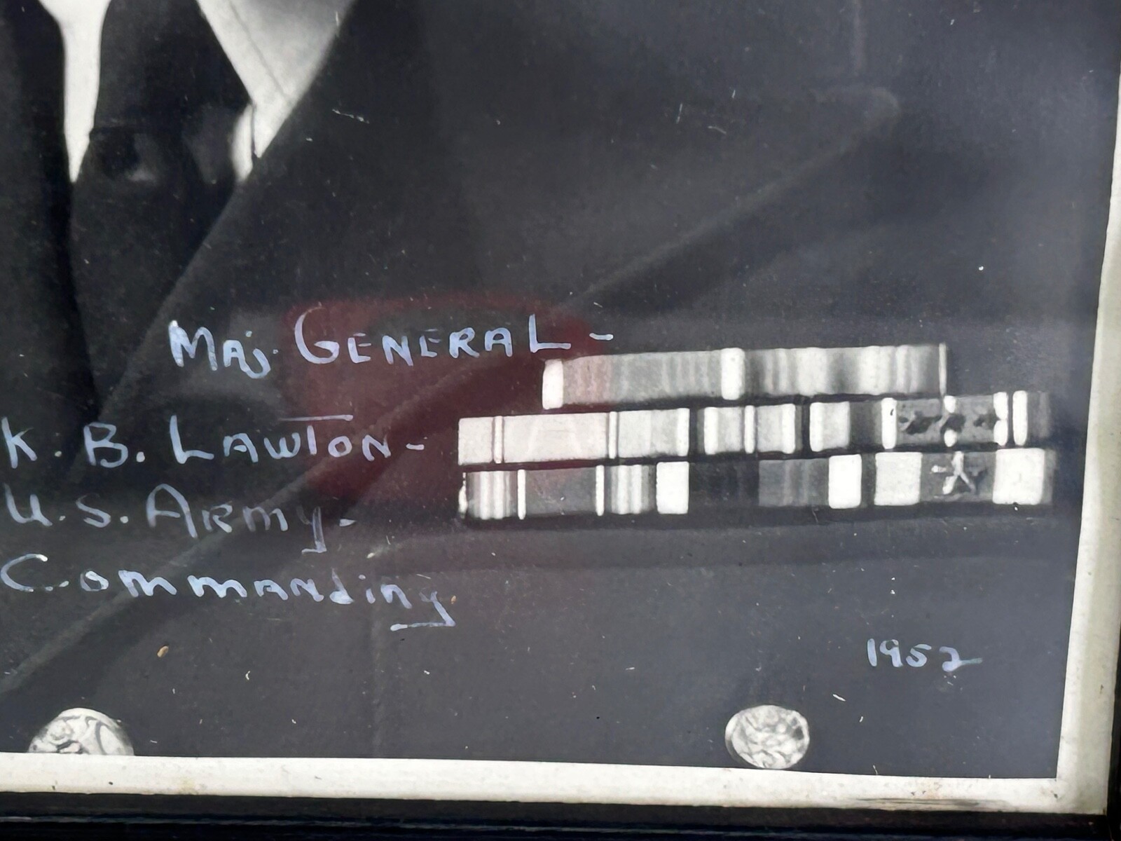 1952 US Army Major General Framed & Signed Photo | eBay