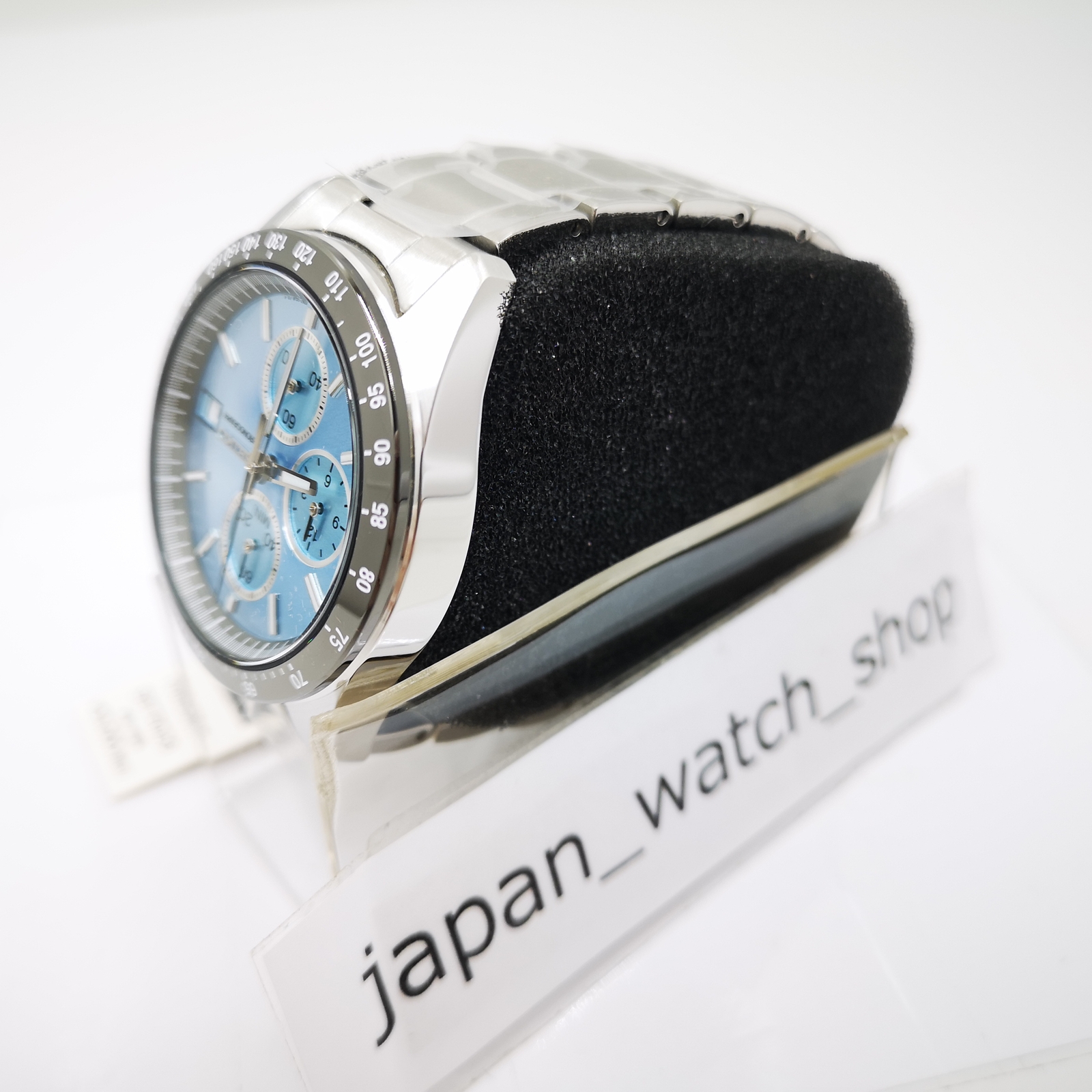 SEIKO Spirit SBTR029 Blue Chronograph Quartz Stainless Men's Watch New ...