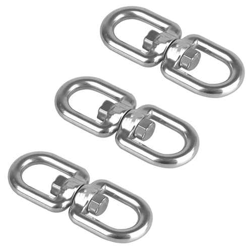 3PCS 5MM Stainless Steel Pet Chain Swivel Connector Hook Eye Ring ...