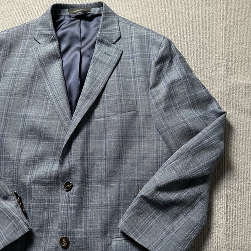 Lauren Ralph Lauren Green Label Mens Blue Suit Jacket Size 42R Linen ...