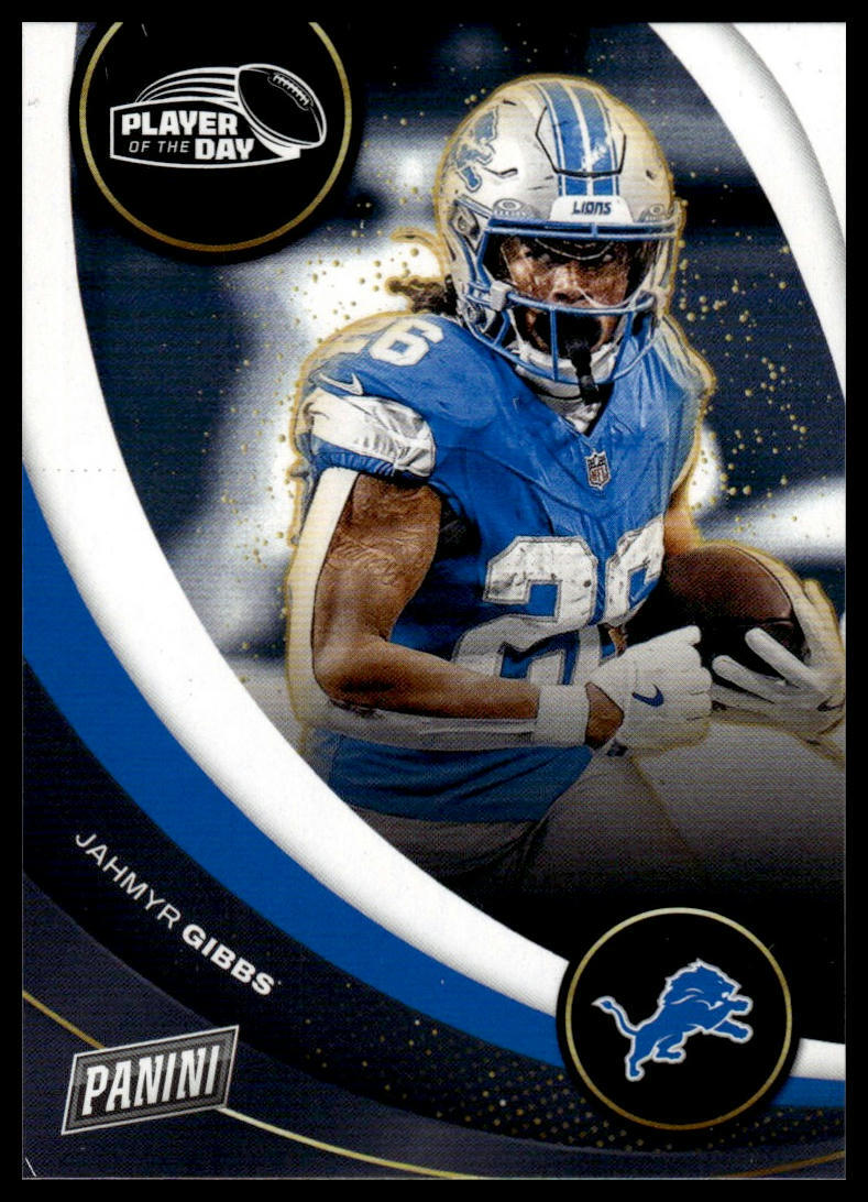 Jahmyr Gibbs 2024 Panini Player of the Day #38 2024 Panini Player of ...