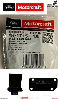 YH-1715 New OEM Genuine Motorcraft OEM HVAC Blower Motor Resistor 3F2Z ...
