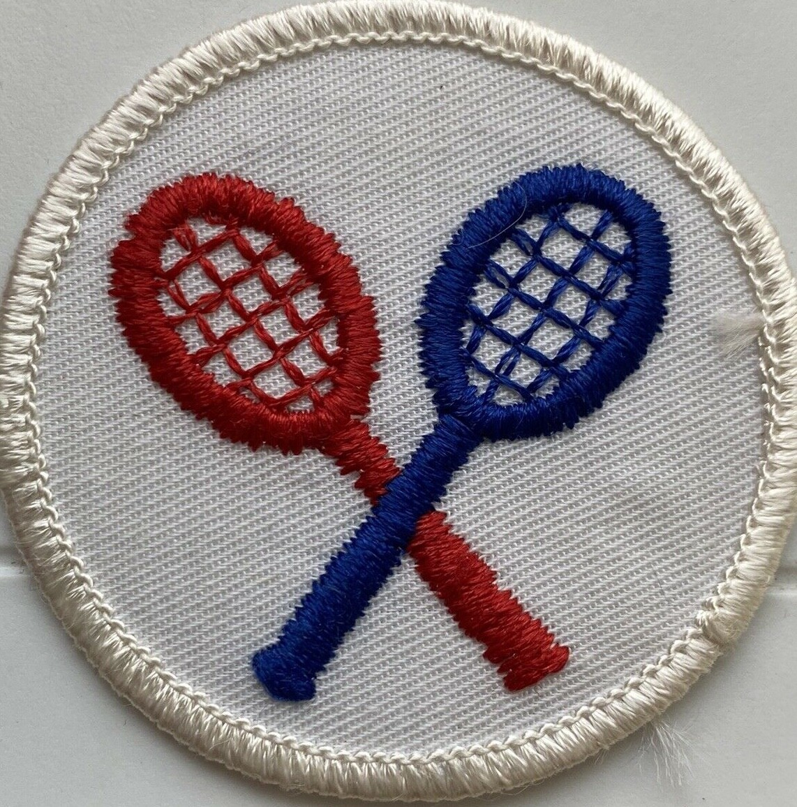 Crossed Tennis Rackets Blue
