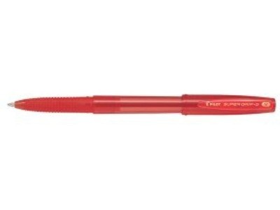 Pilot Medium Line 1 mm Tip Super Grip G Stick Ballpoint Pen - Red, Box ...