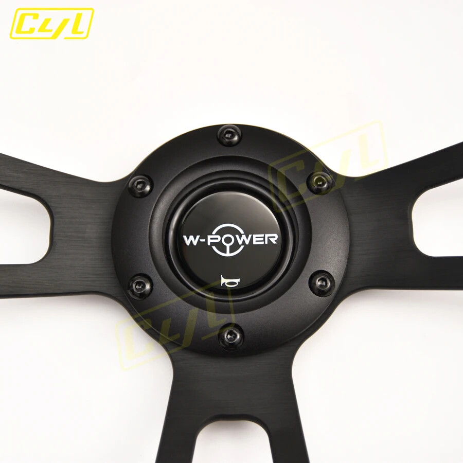 Classic Wood Steering Wheel 14inch Universal Modified Solid Wood ...