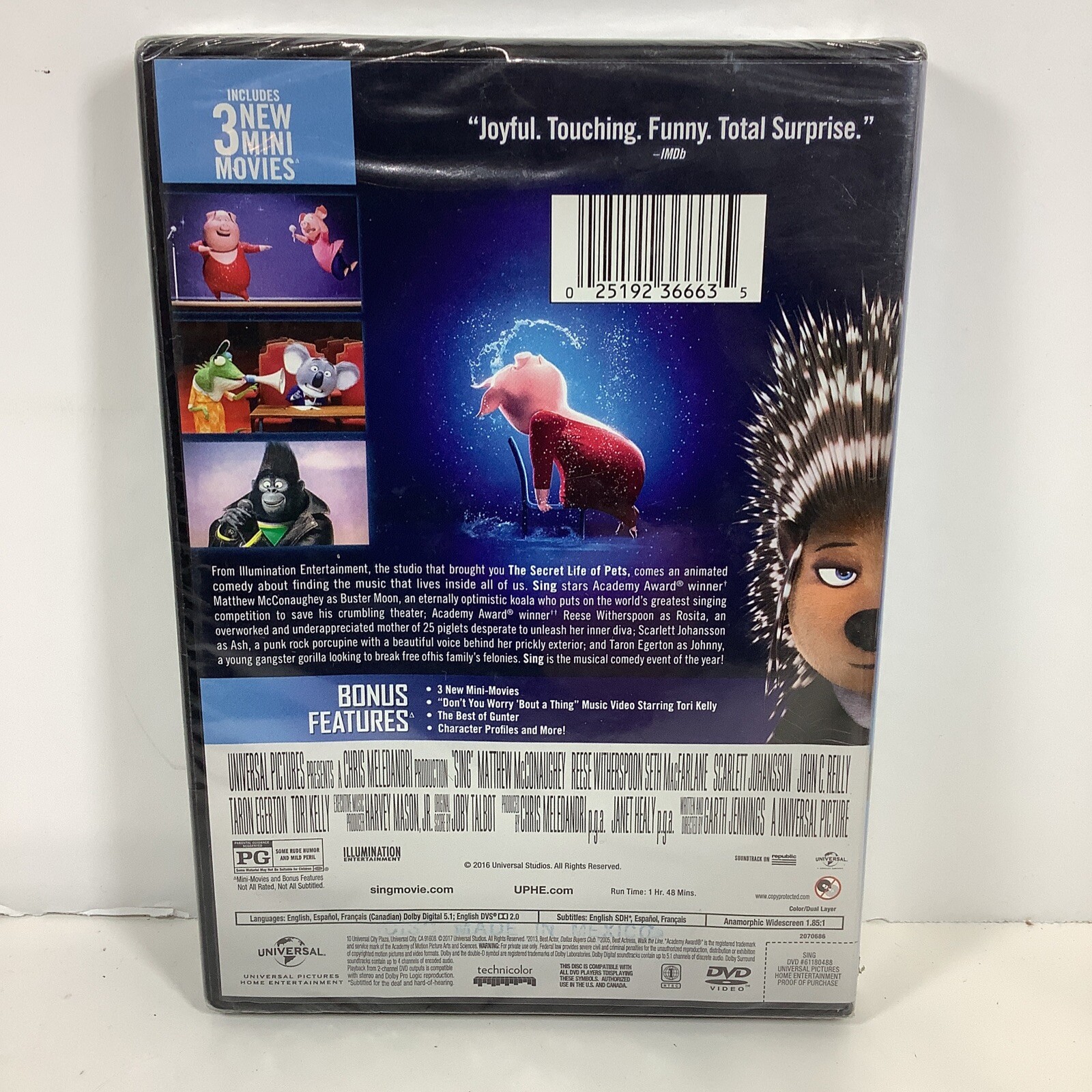 Sing (DVD, 2016) 25192366635| eBay