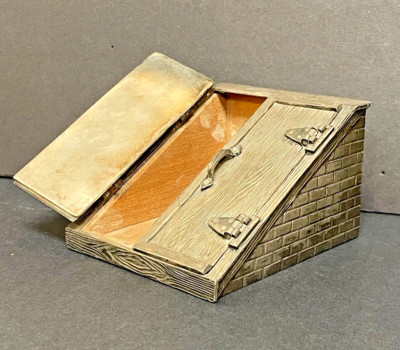 ANTIQUE AESTHETIC JEWELRY BOX STORM CELLAR SHAPE SILVER PLATED – DERBY ...