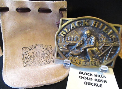 South Dakota Black Hills Gold Rush Heritage Mint Collection Belt Buckle ...