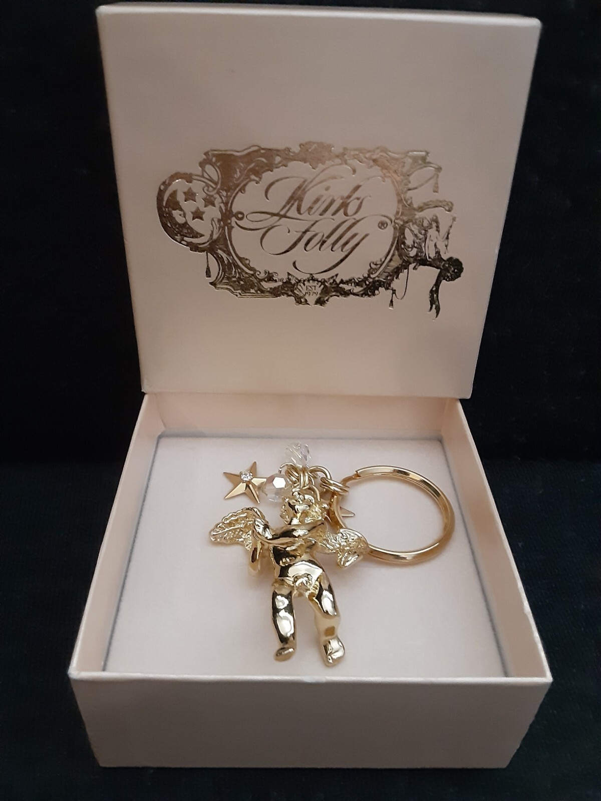 Kirks Folly Cherub Angel Key Ring With Original Box | eBay