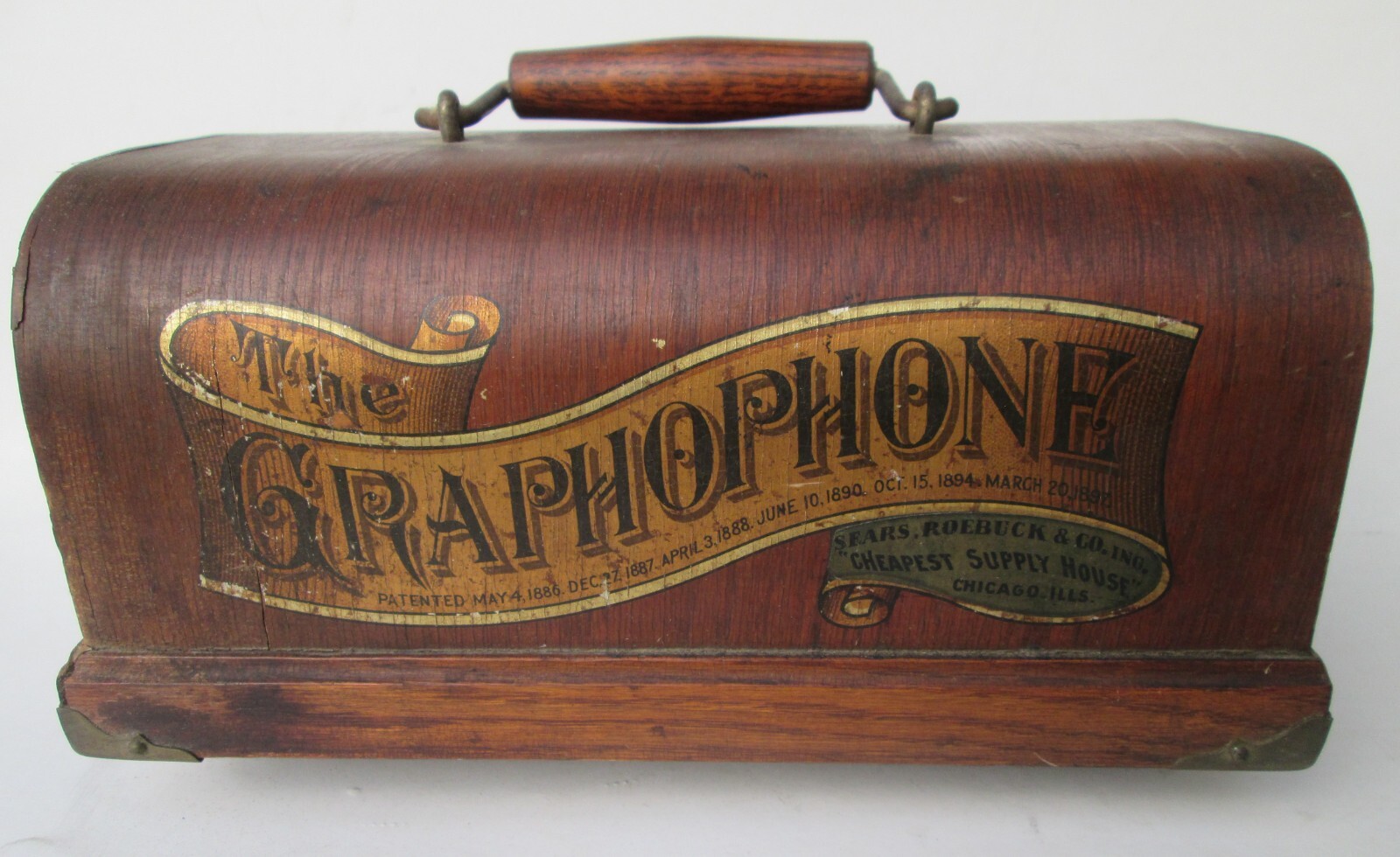Columbia Graphophone Cylinder Phonograph Model B Sears Roebuck Lid | eBay