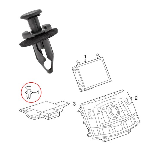 50x Nylon Clips Radiator Core Support Upper Panel Cover Retainer Car ...