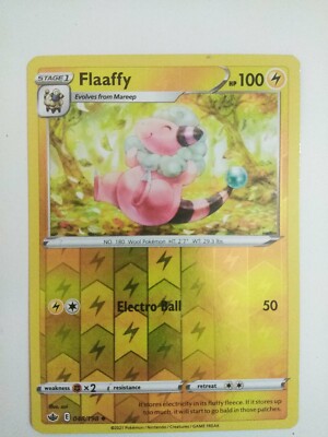 Flaaffy Reverse Holo Pokemon TCG Card 048/198 J&M Tarantula | eBay ...