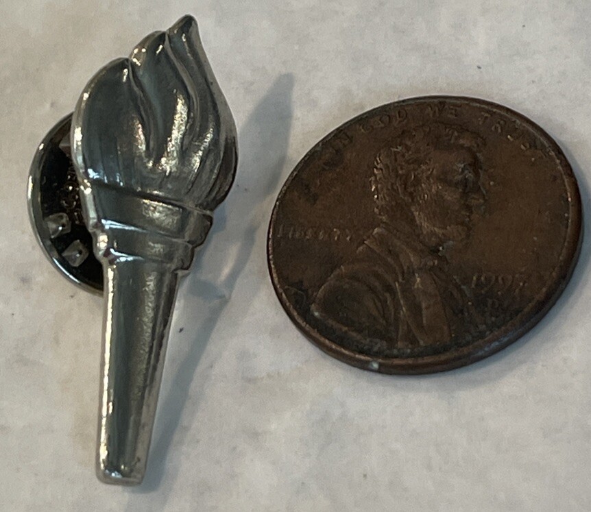 Girl Scout Leadership Silver Torch Pin Girl Scouts Pinback | eBay