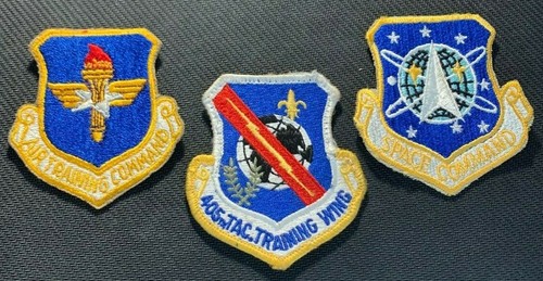 3 U.S. Air Force, Jacket Patches (3 x 2-3/4 Inches) Air Training, Space ...