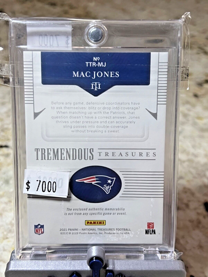 Mac Jones 2021 National Treasures Rookie NFL SHIELD 1/1 RC | eBay