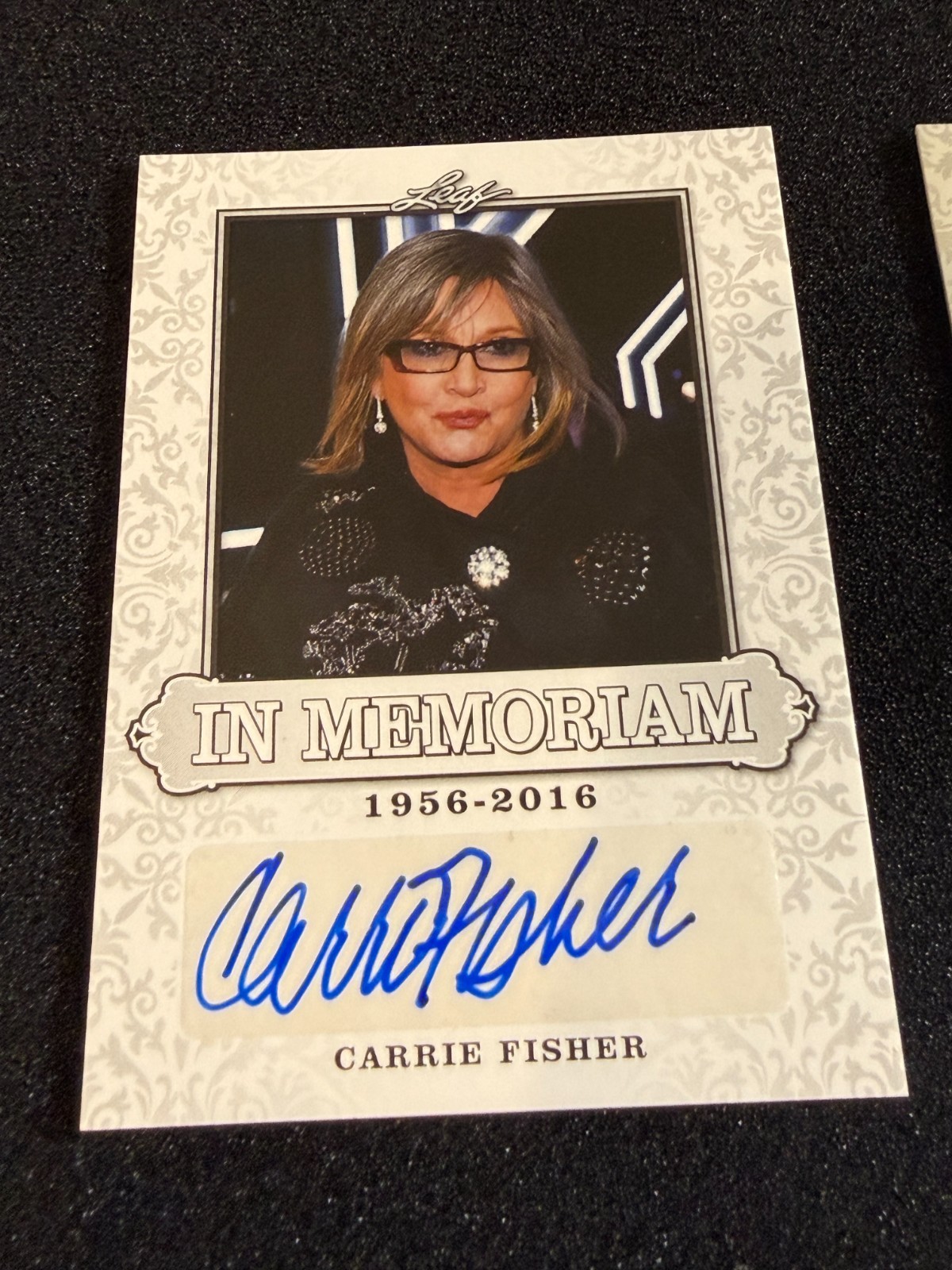 2017 Leaf Pop Century Autograph Auto In Memoriam Carrie Fisher | eBay