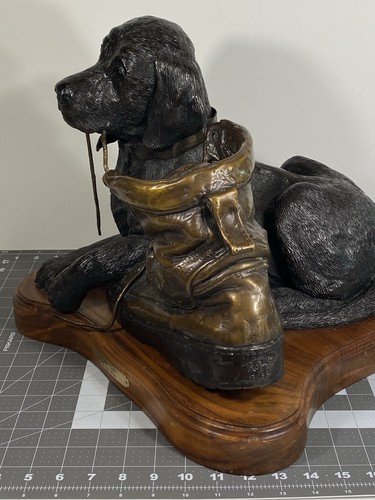 RARE Devin Rowe "Boot Camp" Labrador Retriever Bronze Limited Edition ...