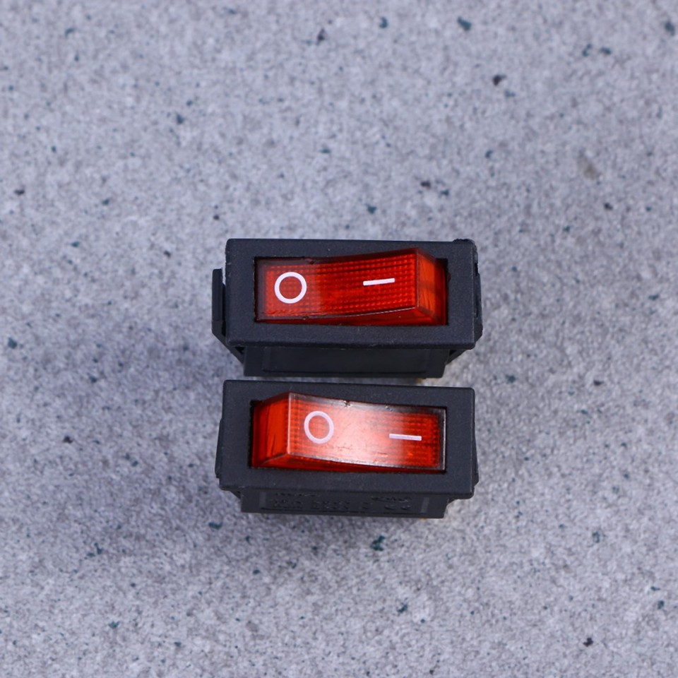 2 PCS Rocker Switch Switched Fused Spur Car Switches Push Button | eBay