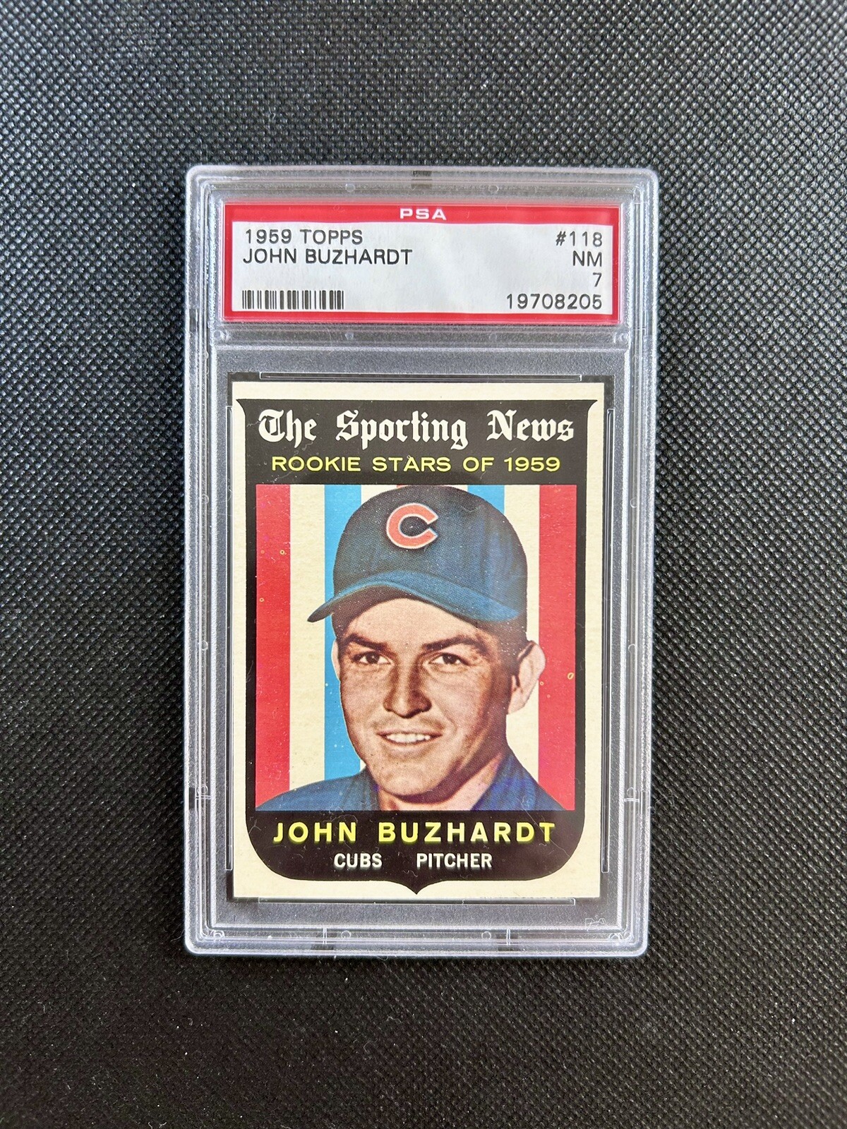 1959 Topps #118 John Buzhardt Chicago Cubs PSA 7 NM NEAR-MINT | eBay
