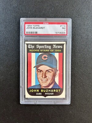 1959 Topps #118 John Buzhardt Chicago Cubs PSA 7 NM NEAR-MINT | eBay