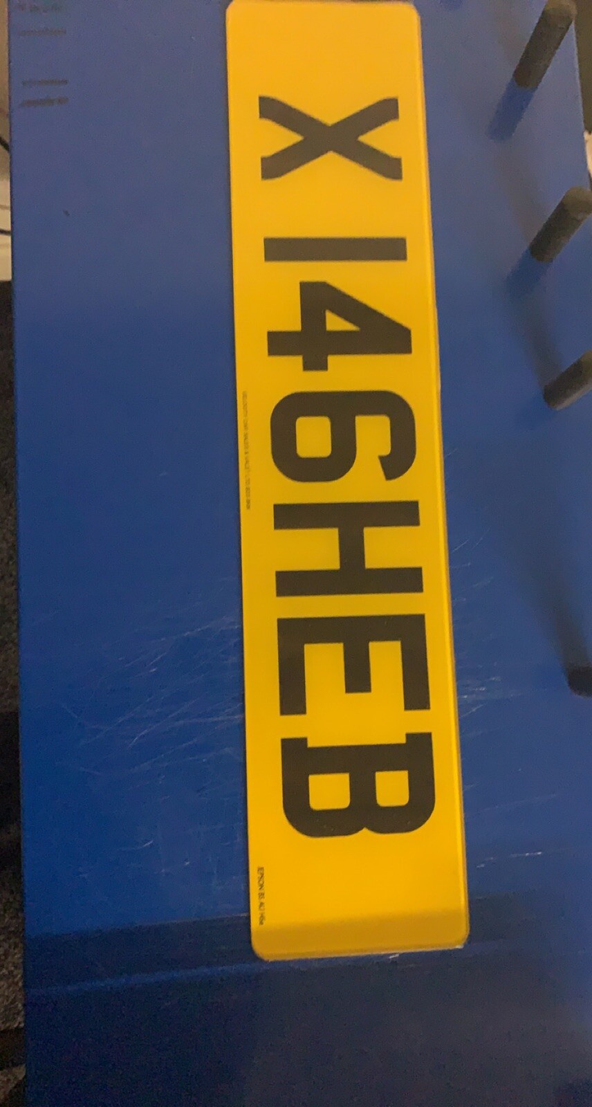 REAR/BACK REPLACEMENT NUMBERPLATE ROAD LEGAL | eBay UK