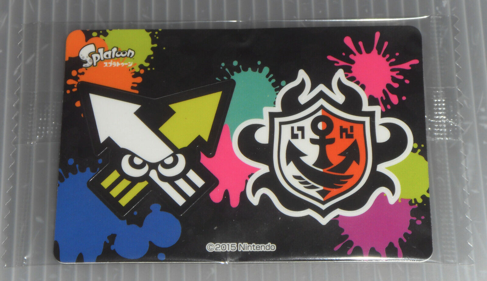 Brand New Sealed Japan Bandai Splatoon Wafer Ika Sticker Match Logos L ...