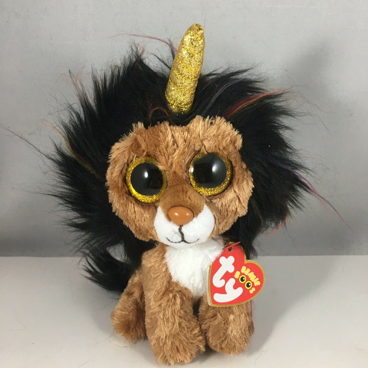 Ty Beanie Boos - RAMSEY the Unicorn Lion (6 Inch) Plush Stuffed Toy ...