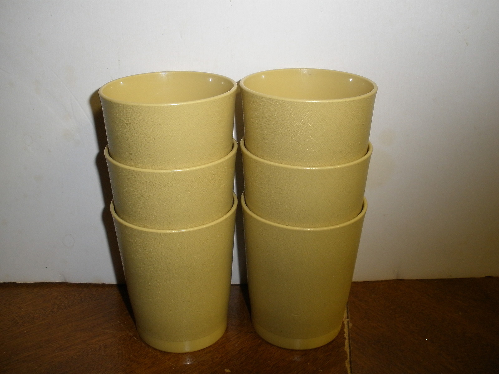 SET of 6 Vintage Tupperware Harvest Gold 6 oz. Tumblers/Cups #1251 (O40 ...