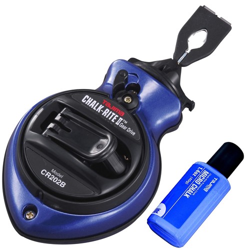 Chalk Line - Chalk-Rite II Chalk Box with Ultra Thin 0.5mm Snap Line ...