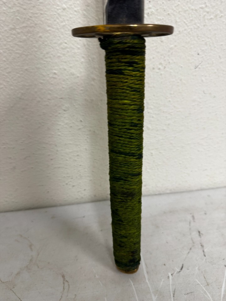 Japanese Samurai Sword KATANA Ninja Blade FULL Tang Machete Twist Green ...