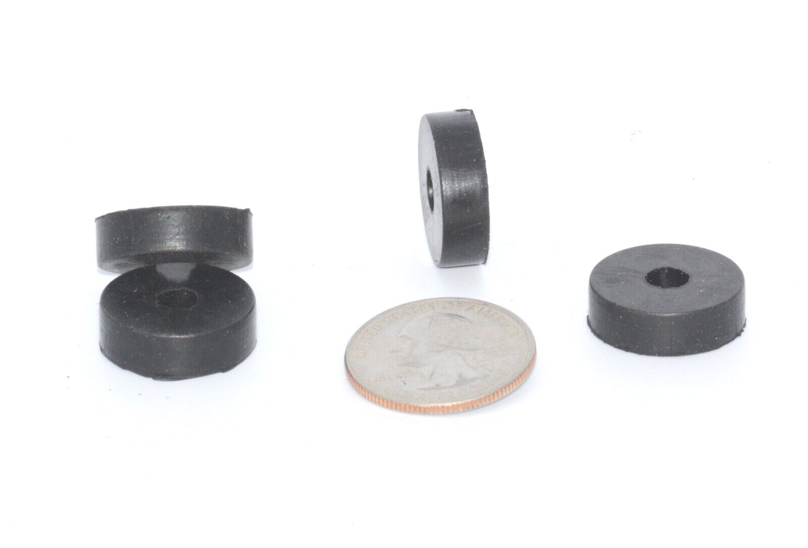 1/4" x 1" x 1" Rubber Spacers Thick Washers EPDM Various pack sizes ...