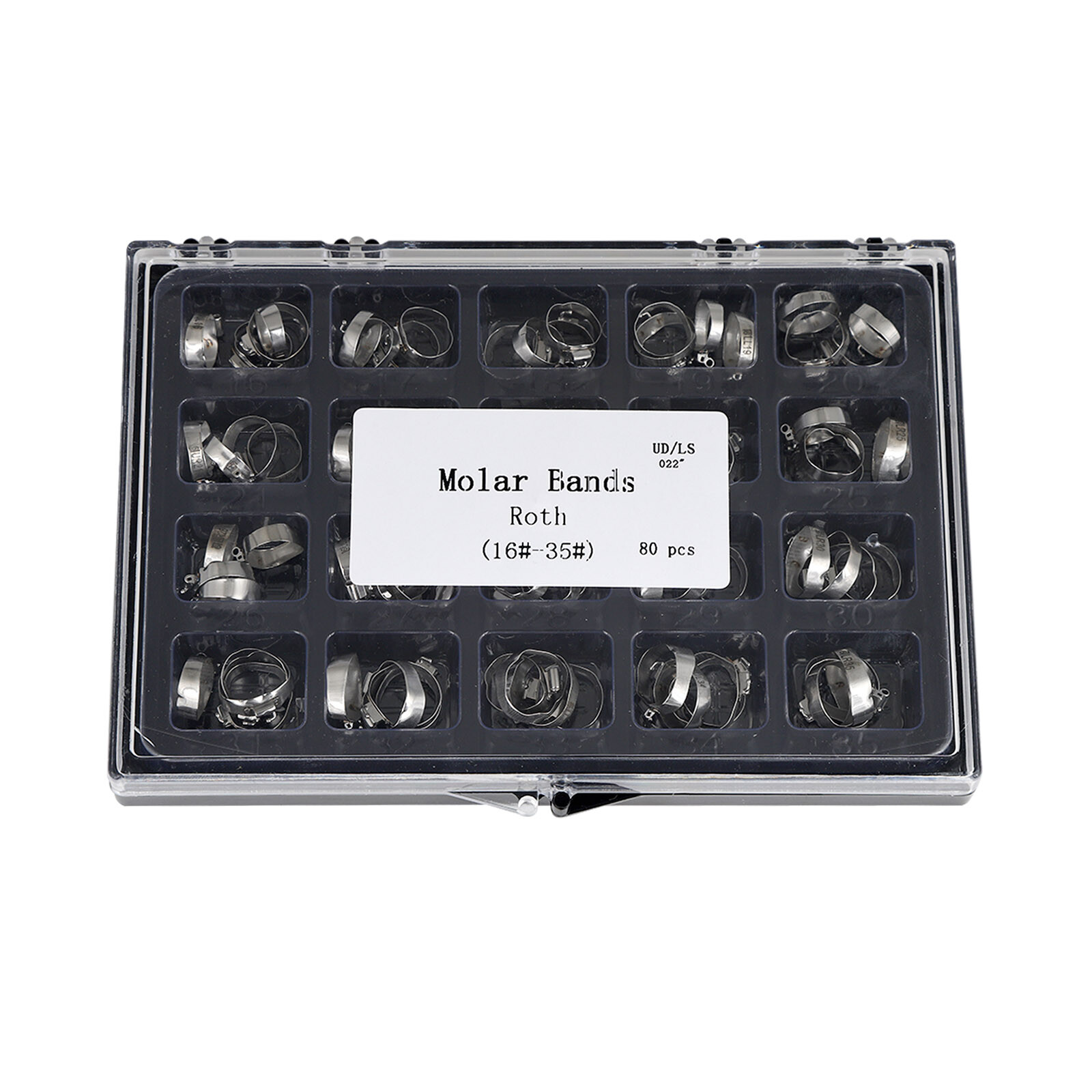 80Pcs Dental Orthodontic Bands with Buccal Tube 1st Molar MBT022" 16 ...