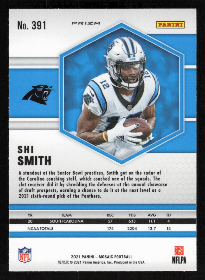 2021 Panini Mosaic #391 Shi Smith Silver Prizm RC Card | eBay