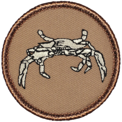Silver Crab Patrol Patch - 2" Round Embroidered Patch | eBay