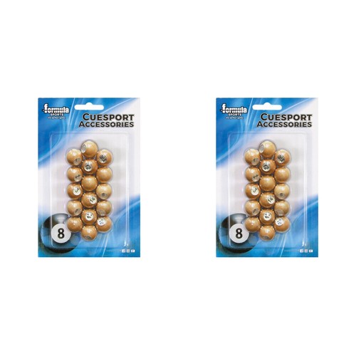 2x Formula Sports Wood Kelly Pool Marbles Snooker/Billiard Pool Game ...