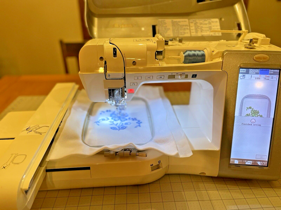 Baby Lock Ellegante 2 BLG2 W/ Upgrade 4.1 & Handbook Embroidery Sewing ...