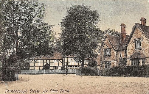 POSTCARD FARNBOROUGH STREET - YE OLDE FARM - CIRCA 1907 | eBay