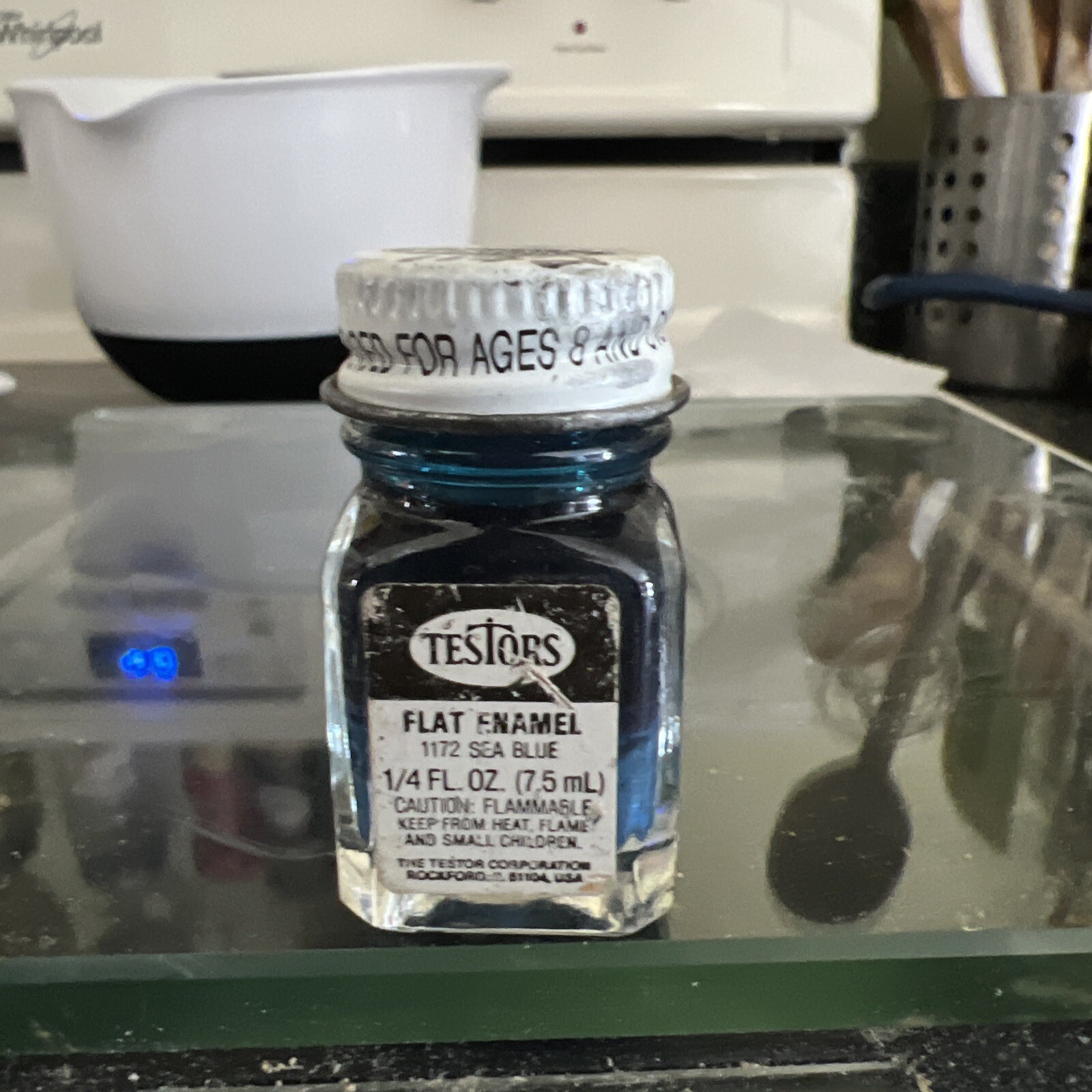 Testors Flat Enamel Sea blue #1172 1/4 Fl Oz, 7.5 mL | eBay