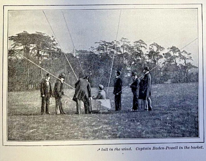 1899 Captain B. Baden Powell War Kites Military Aviation illustrated | eBay