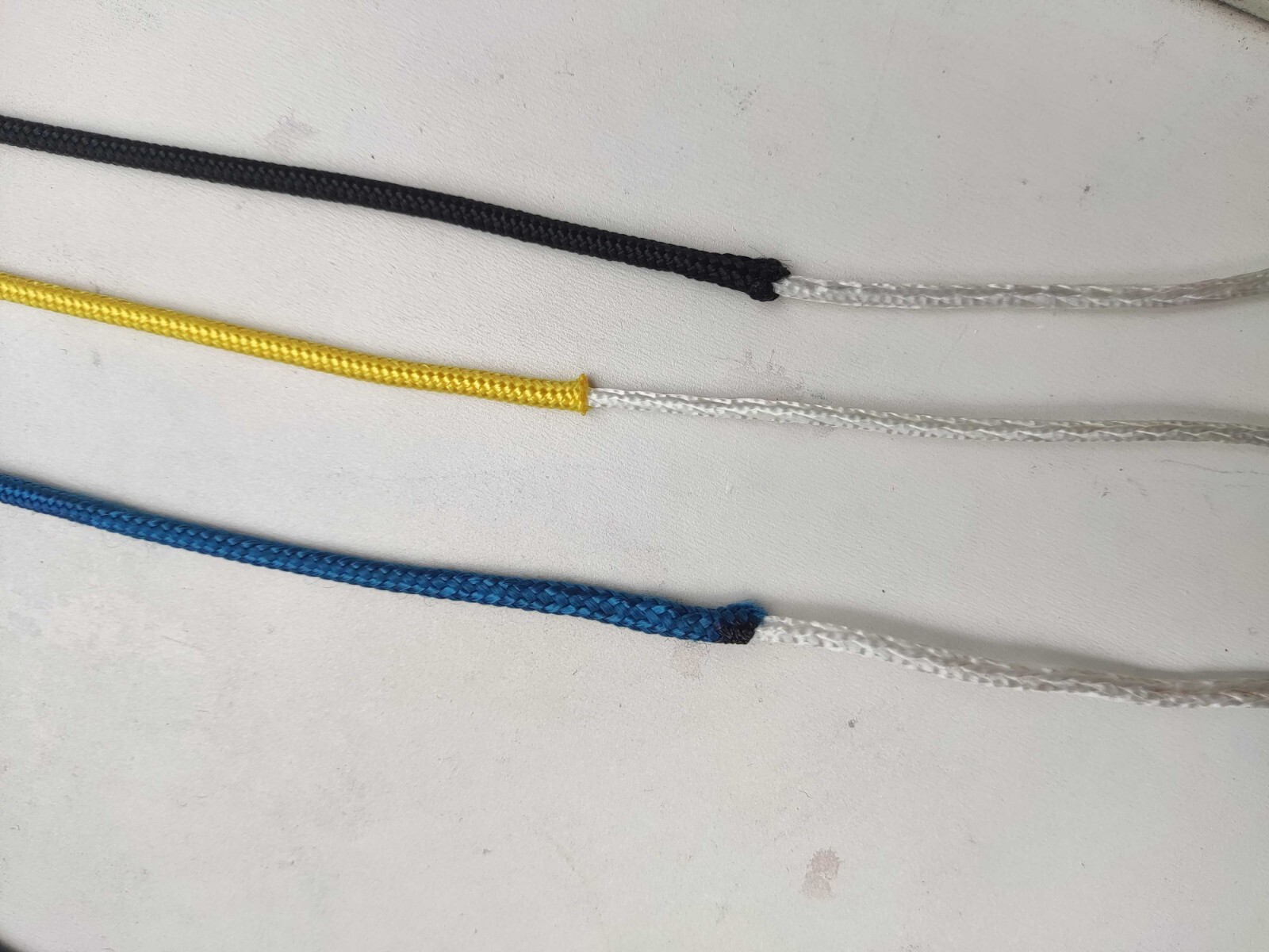 3mm X 5m BLACK DOUBLE BRAID WITH DYNEEMA SPECTRA CORE FISHING MARINE ...
