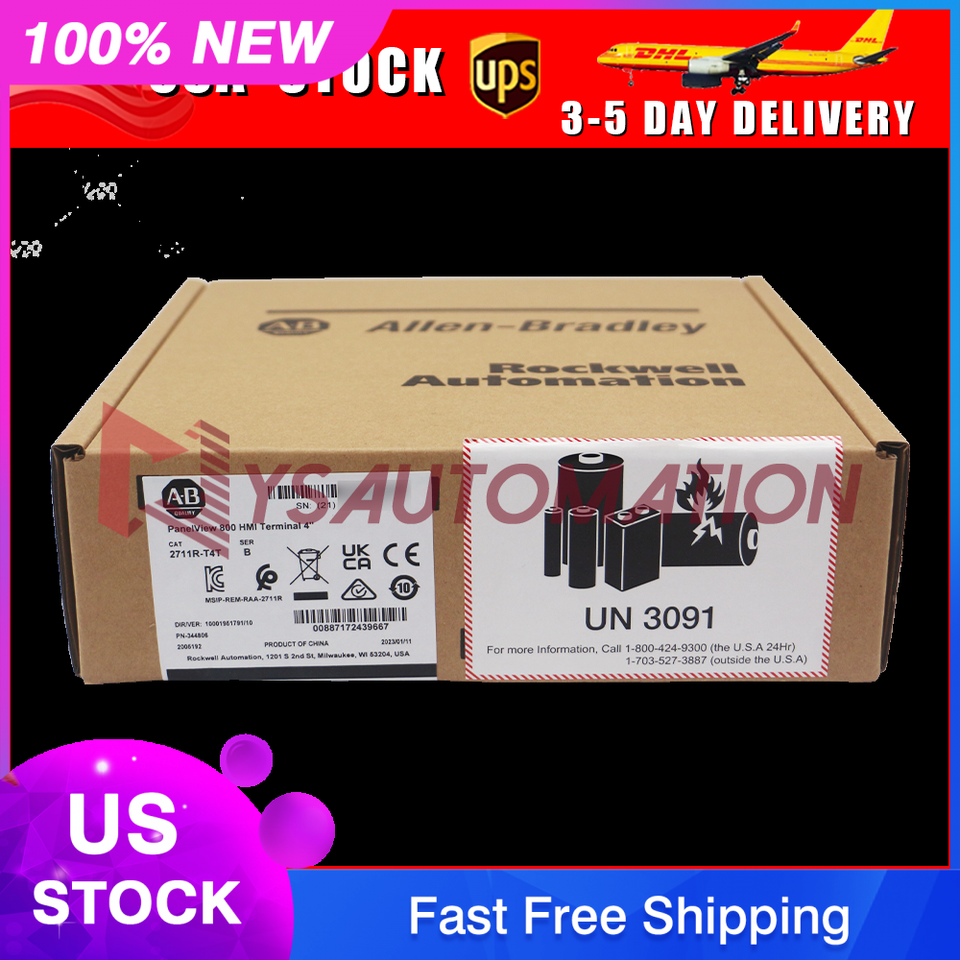 Factory Sealed Allen Bradley 2711R-T4T PanelView 800, 4 inch HMI ...