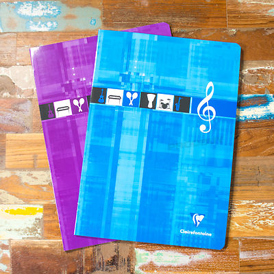 A4 Music Sheet Notebook 10 Stave 48 Page Paper Blank Notation Pad Song ...