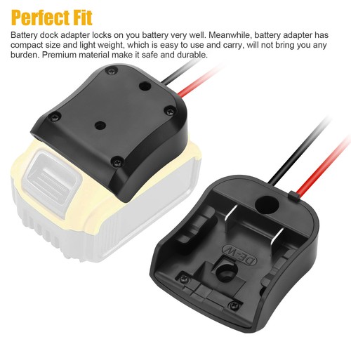 Power Connector DIY Battery Adapter for DeWalt 10.8-12V Battery Holder ...