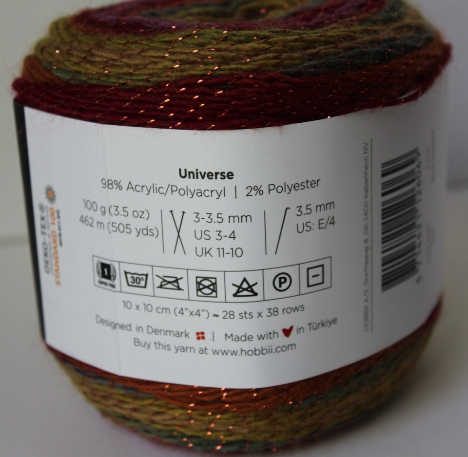 Universe by hobbii yarns - 11 colors to choose - acrylic/poly blend | eBay