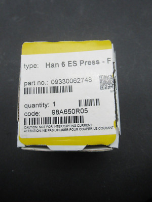 HARTING HAN 6 ES Press- F TERMINAL BLOCK, 09330062748 (FREE SHIPPING ...